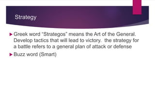 Pl 1 Understanding the Dynamics of Strategic Planning | PPT