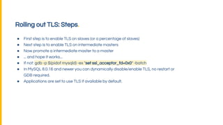 Large Scale Deployment of SSL/TLS For MySQL | PPT