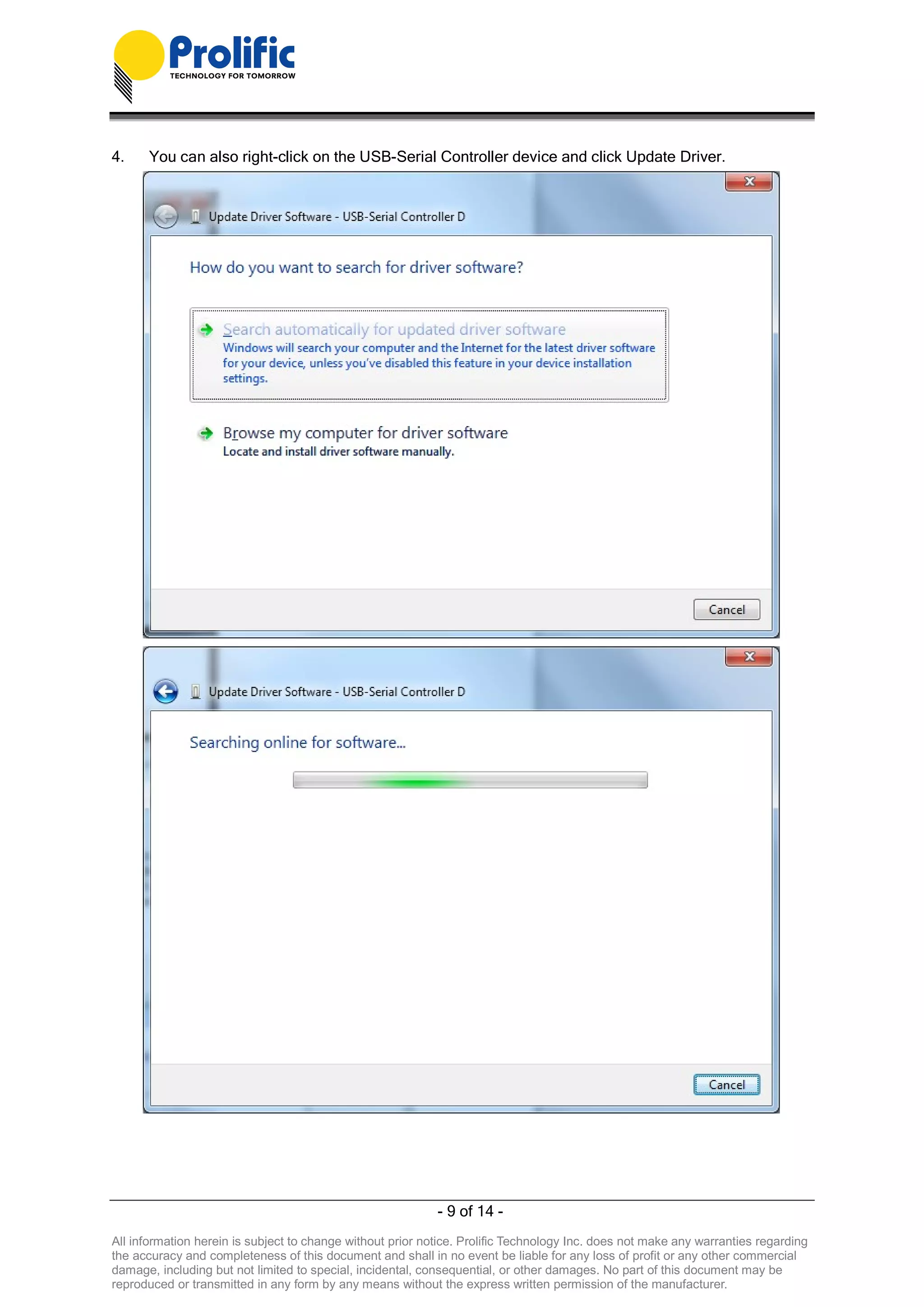 Pl2303 windows driver manual v1.23.0 | PDF