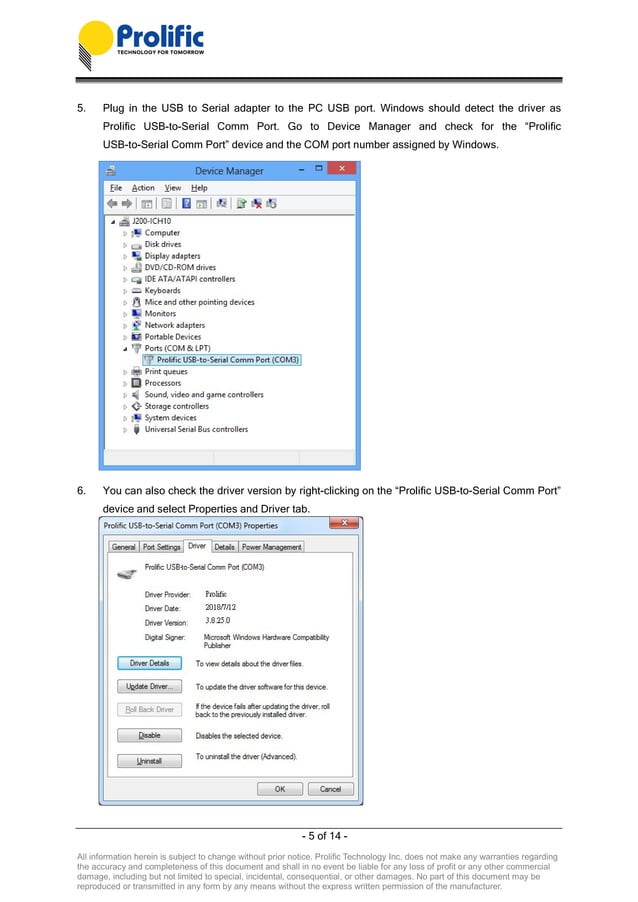 Pl2303 windows driver manual v1.23.0 | PDF | Operating Systems ...
