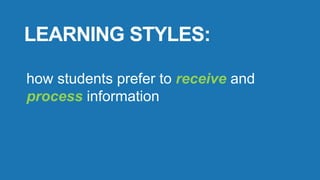 Pl2 learning styles | PPTX