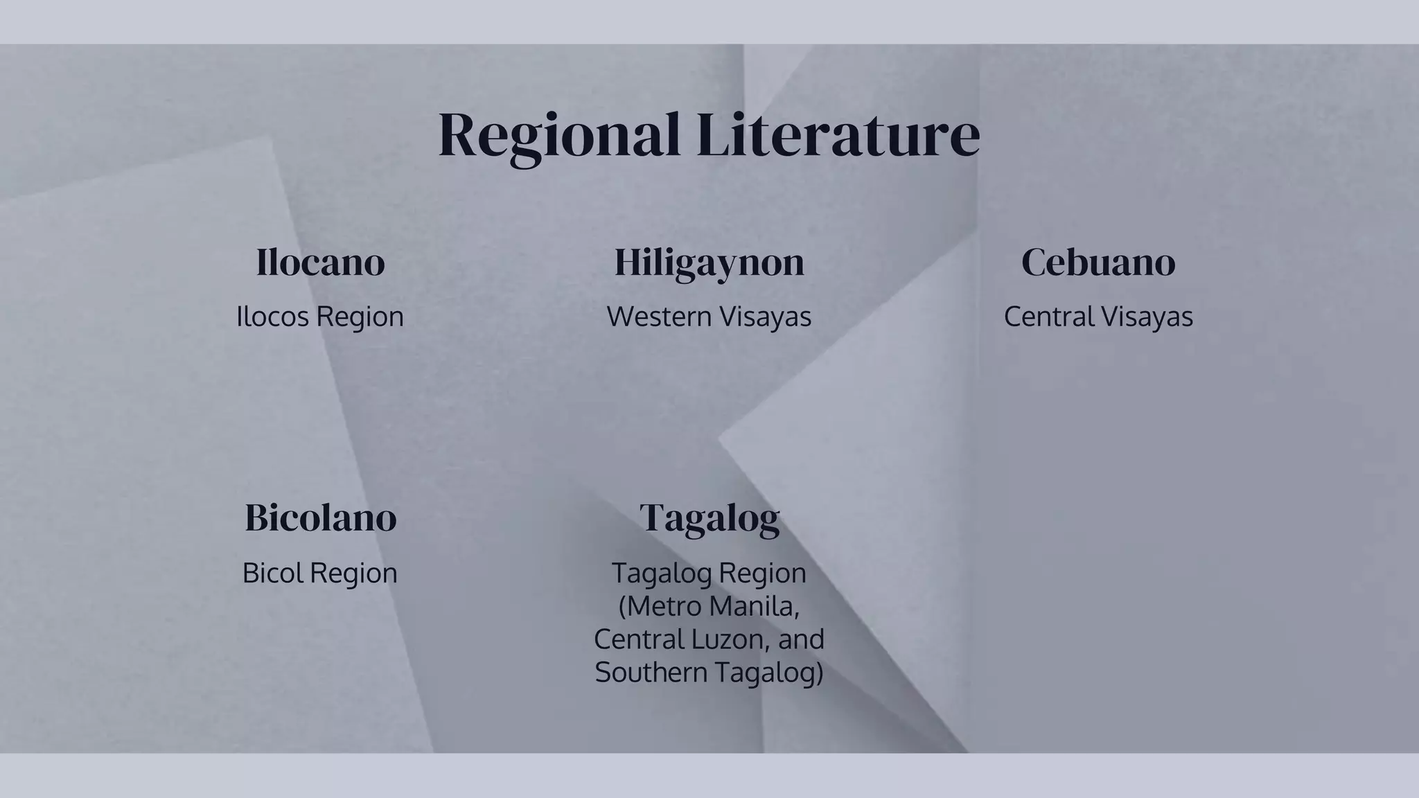 Topic 3 Regional Literature.pptx