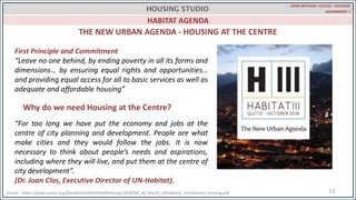 Housing - habitat agenda , global housing challenges | PDF