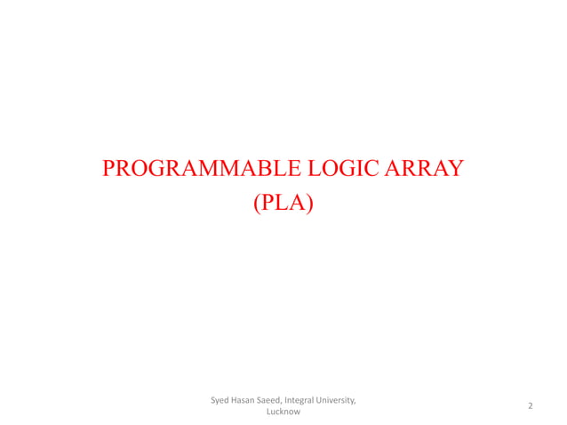 PLA | PPTX | Programming Languages | Computing