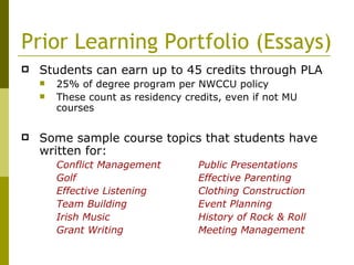 PLA Presentation - OrACRAO | PPT