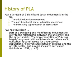 PLA Presentation - OrACRAO | PPT