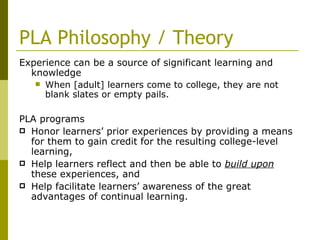 PLA Presentation - OrACRAO | PPT