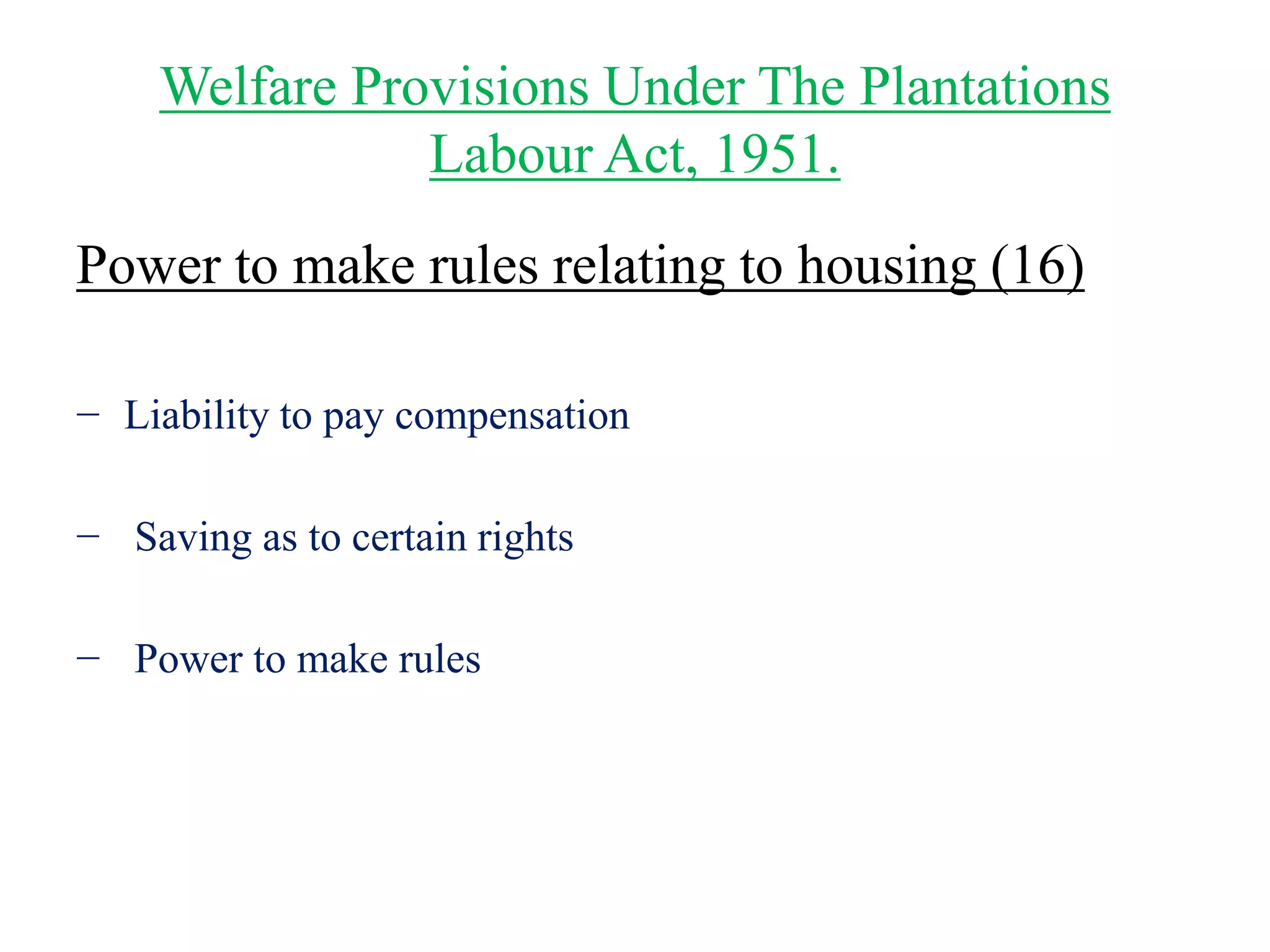 The Plantations Act | PPTX