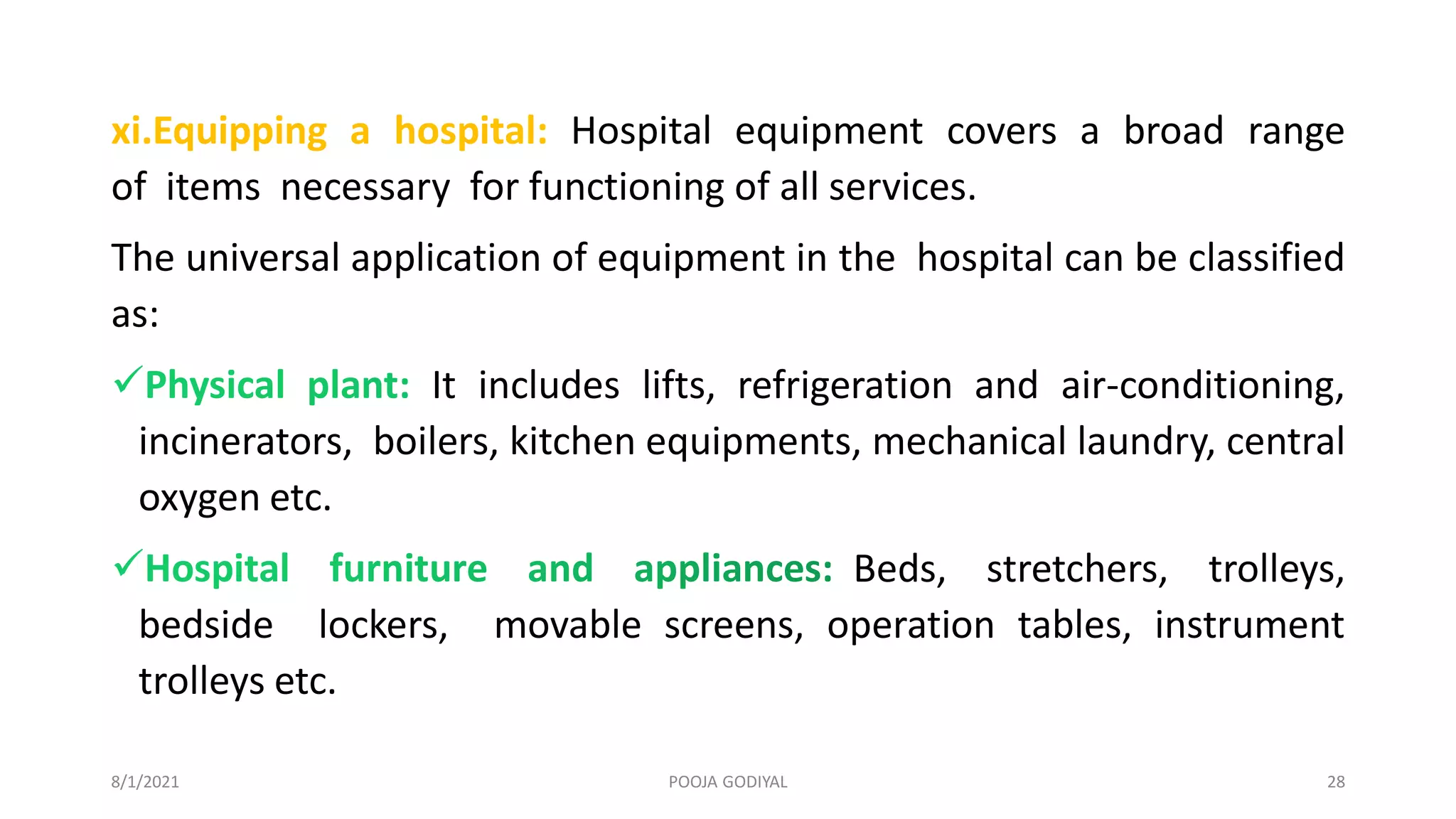 Planning & Organizing Hospital Units & Ancillary Services (CSSD ...