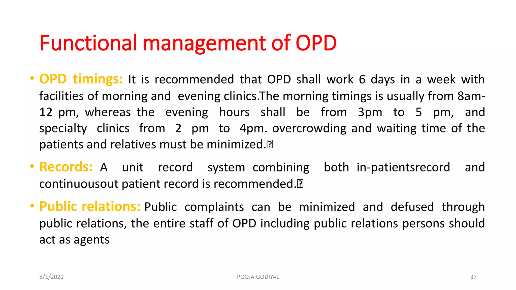 Planning & Organizing Hospital Units & Ancillary Services (CSSD, Laundry, Laboratory, Kitchen ...