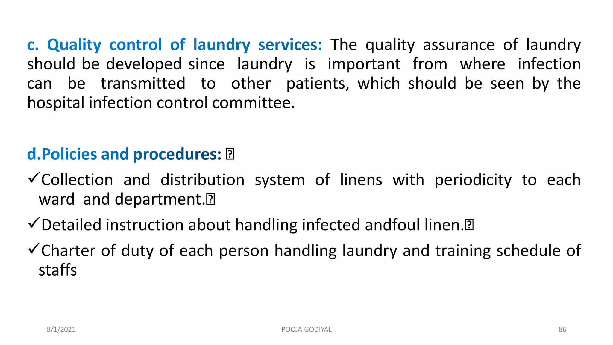 Planning & Organizing Hospital Units & Ancillary Services (CSSD ...