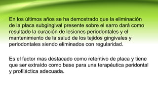 Placa Dental y Sarro para estudiantes de odontología | PPTX