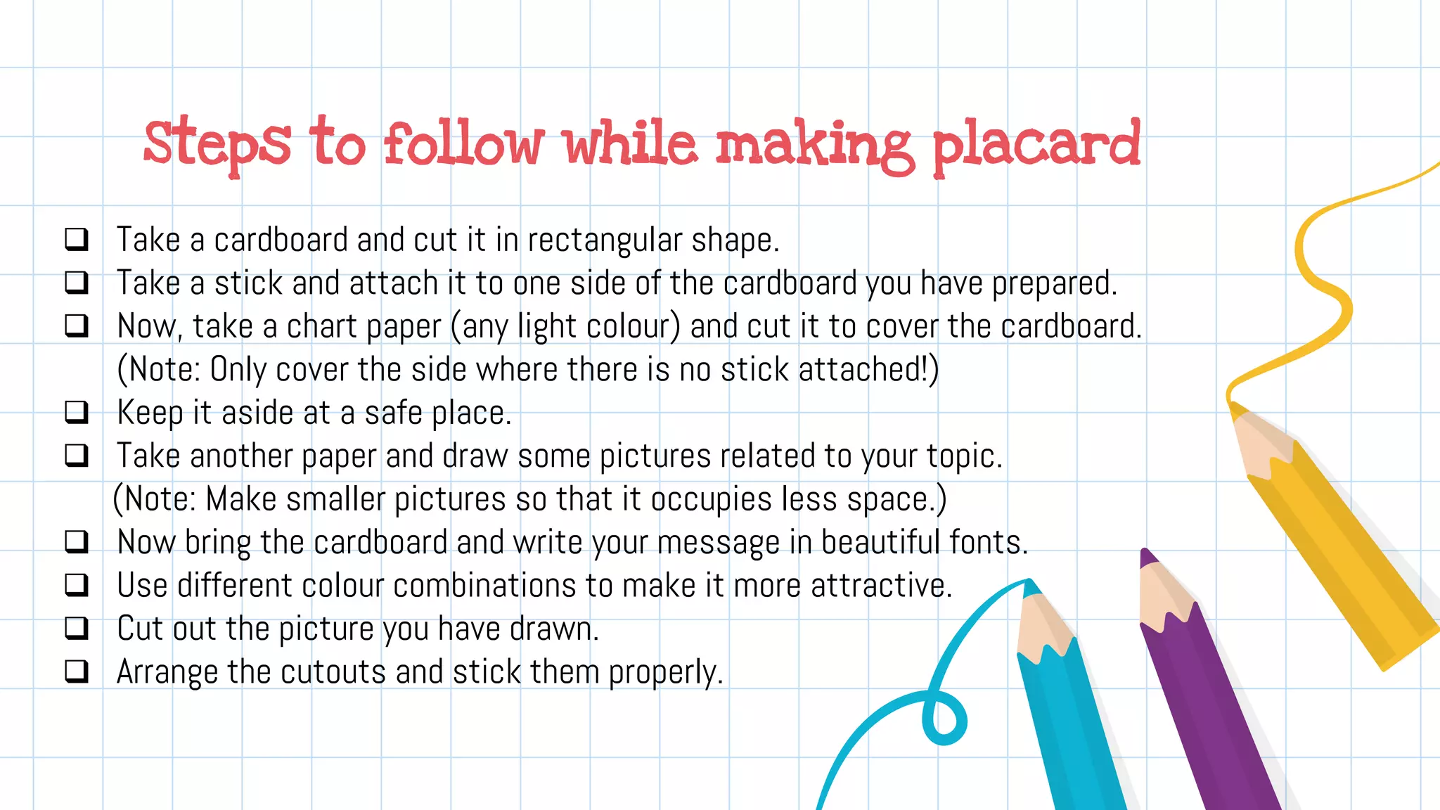 Placard making | PPTX