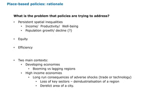Place based policies, theoretical rationale | PDF | Business | Business ...
