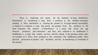Place - channels of drug distribution.pptx