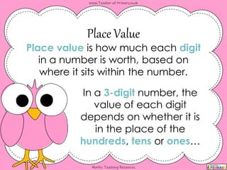 Place Value for Grade 3 students Mathematics | PDF