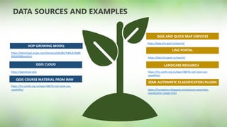 Quick and easy land use classification with QGIS | PPTX