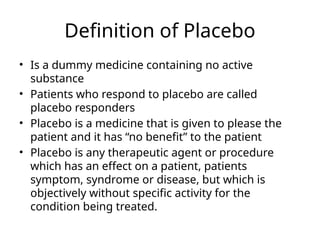 Placeabo and nocebo effects Prof Sunday[1].pptx