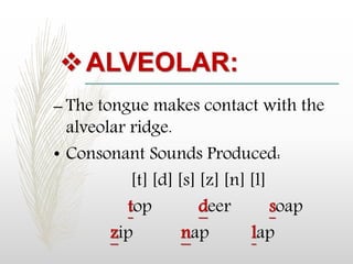 Place and manner of articulation ms espina | PPTX