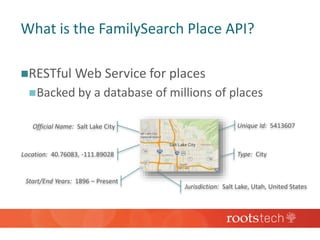 FamilySearch Place API | PPT