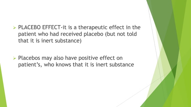 Placebo full topic | PPTX