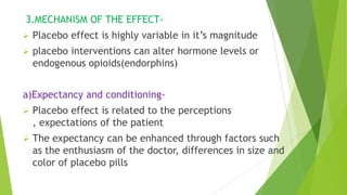 Placebo full topic | PPTX