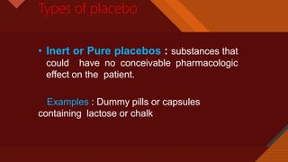 Placebo and nocebo | PPTX