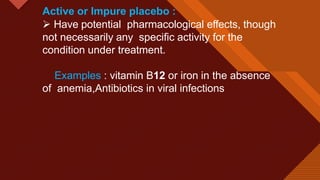 Placebo and nocebo | PPTX