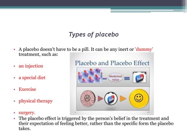 Placebo effect | PPTX | Chemistry | Science