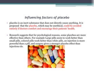 Placebo effect | PPTX