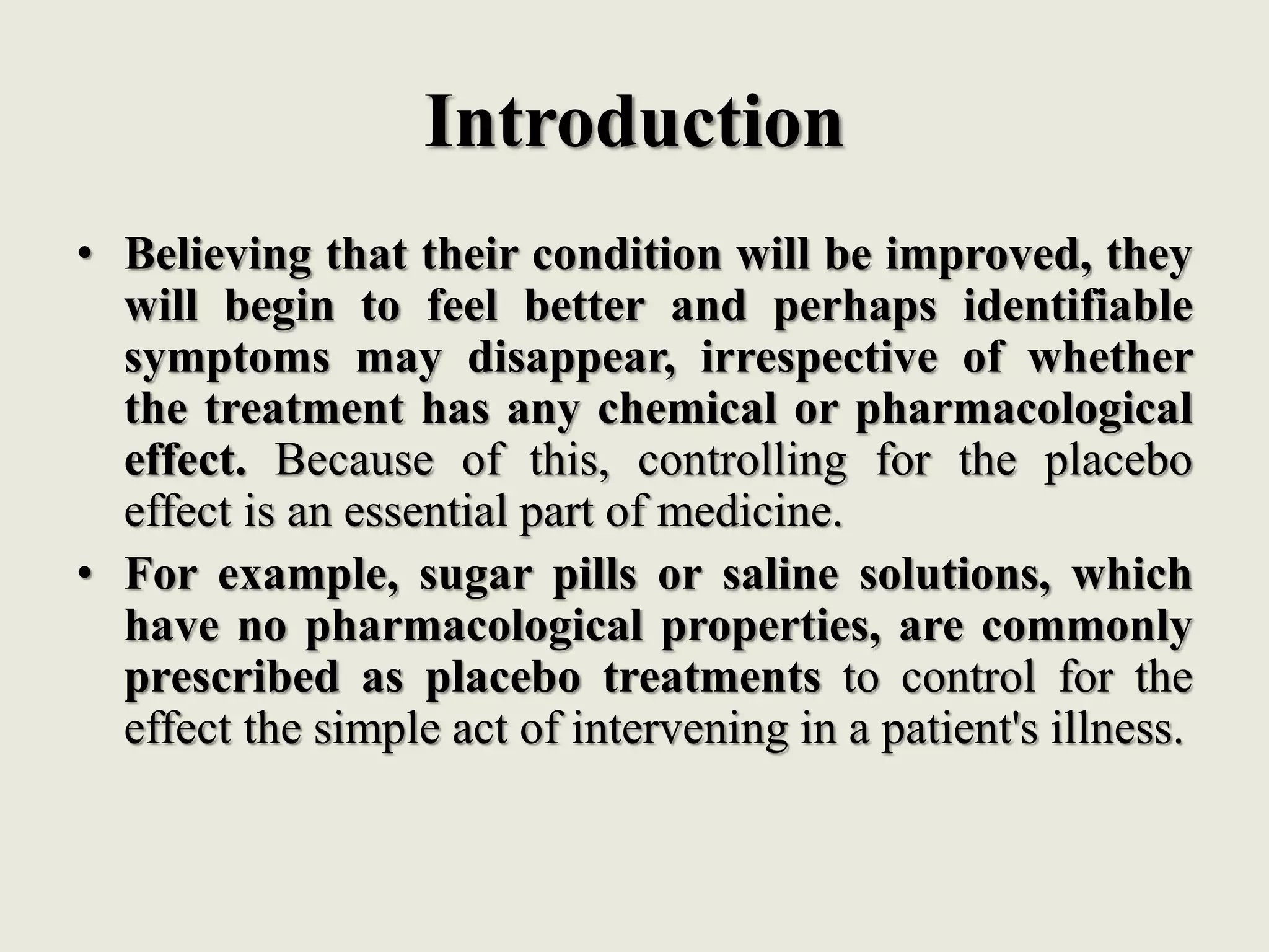 Placebo Effect. | PPTX