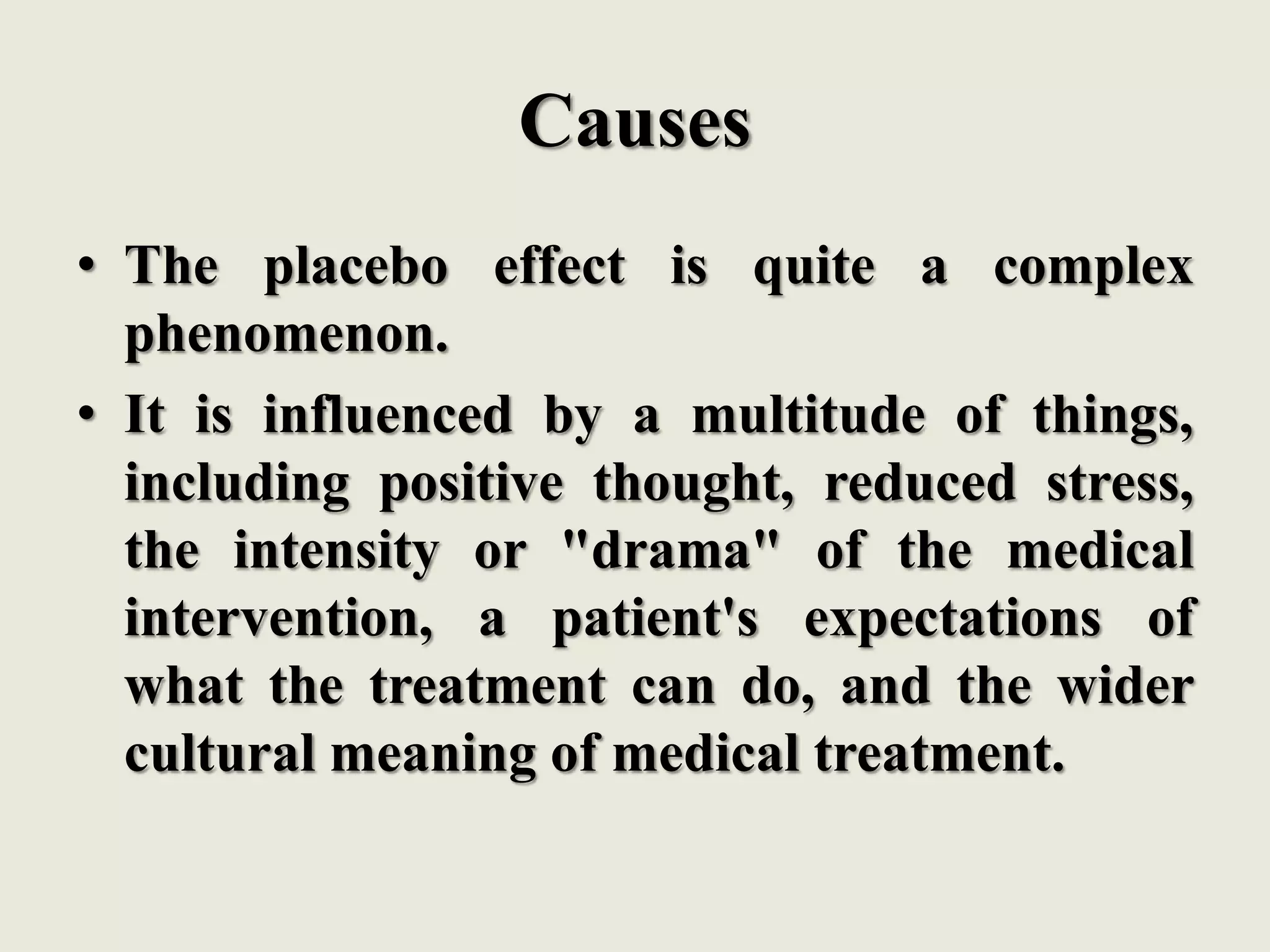 Placebo Effect. | PPTX
