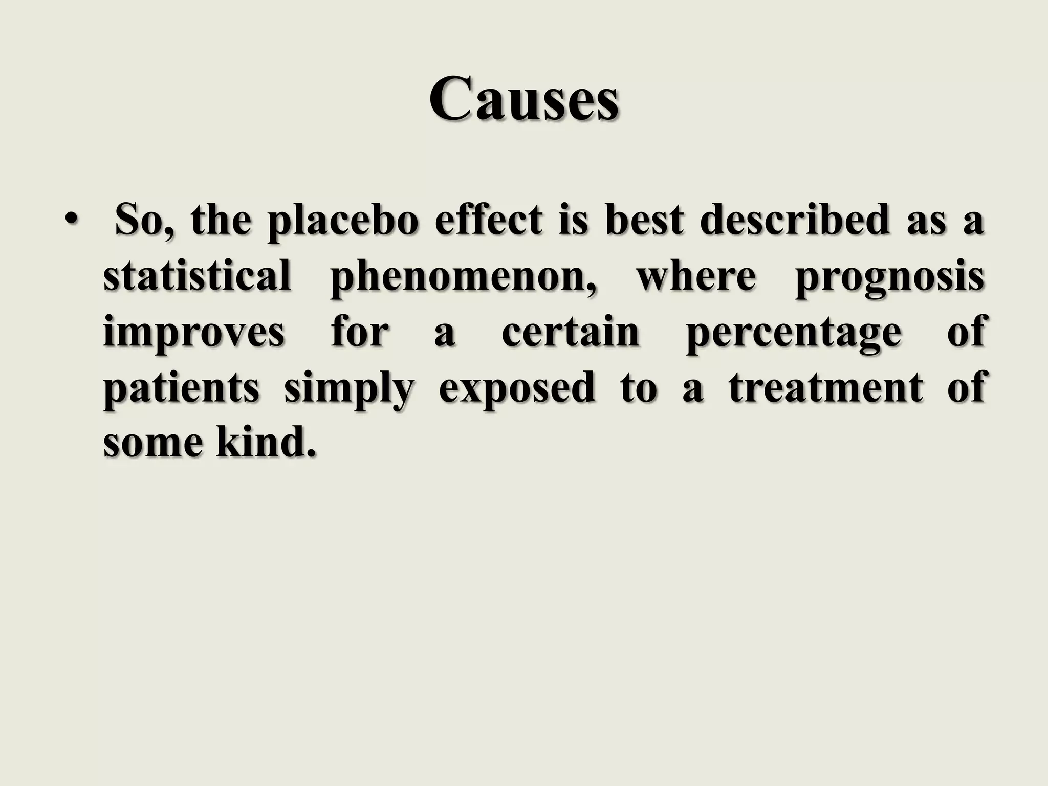 Placebo Effect. | PPTX