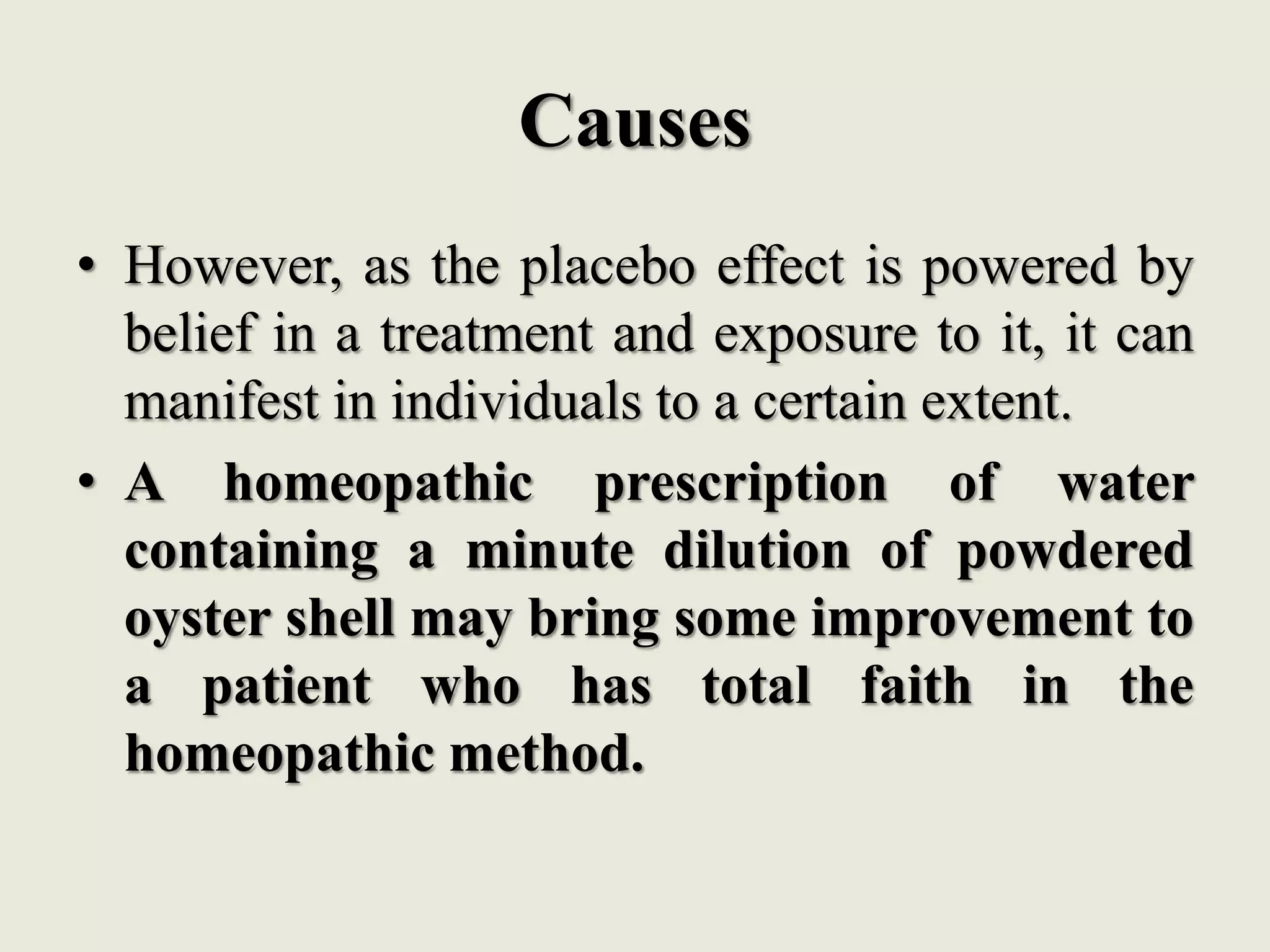 Placebo Effect. | PPTX