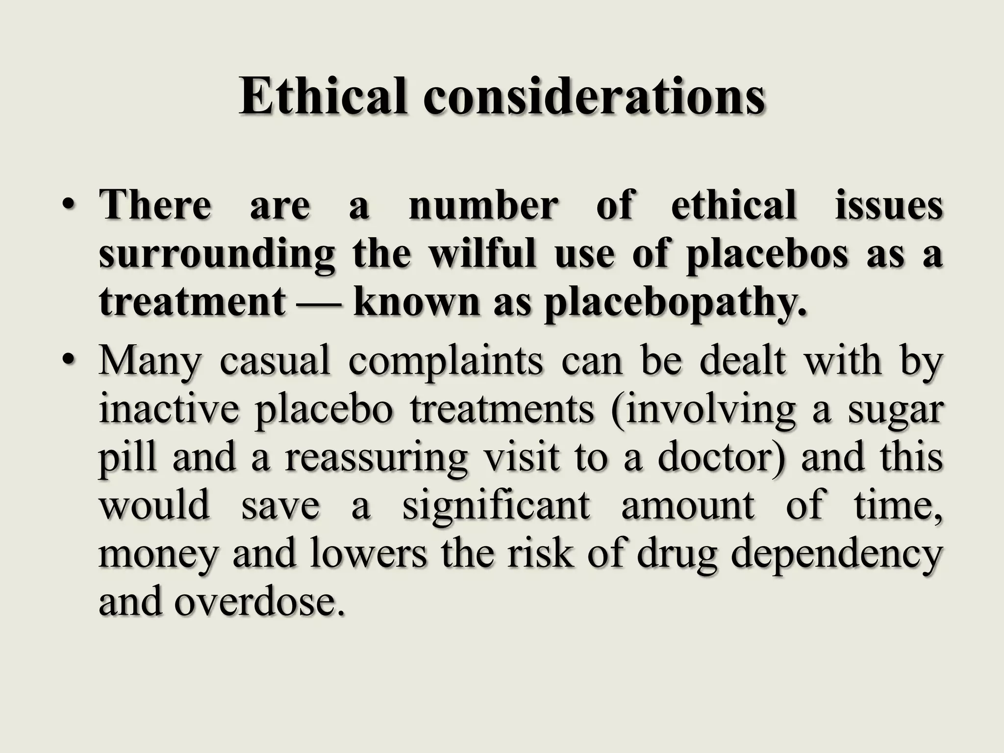 Placebo Effect. | PPTX