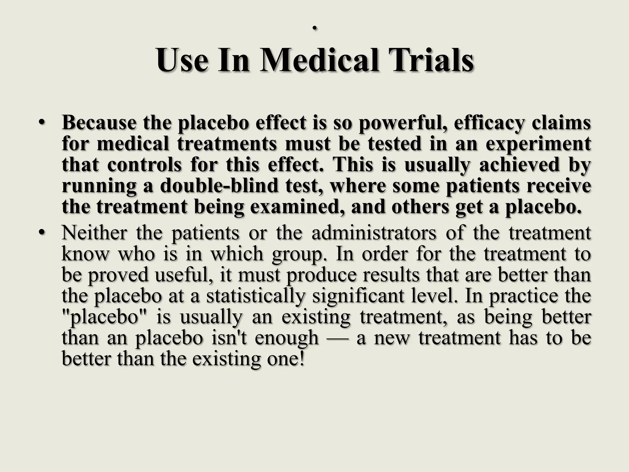 Placebo Effect. | PPTX