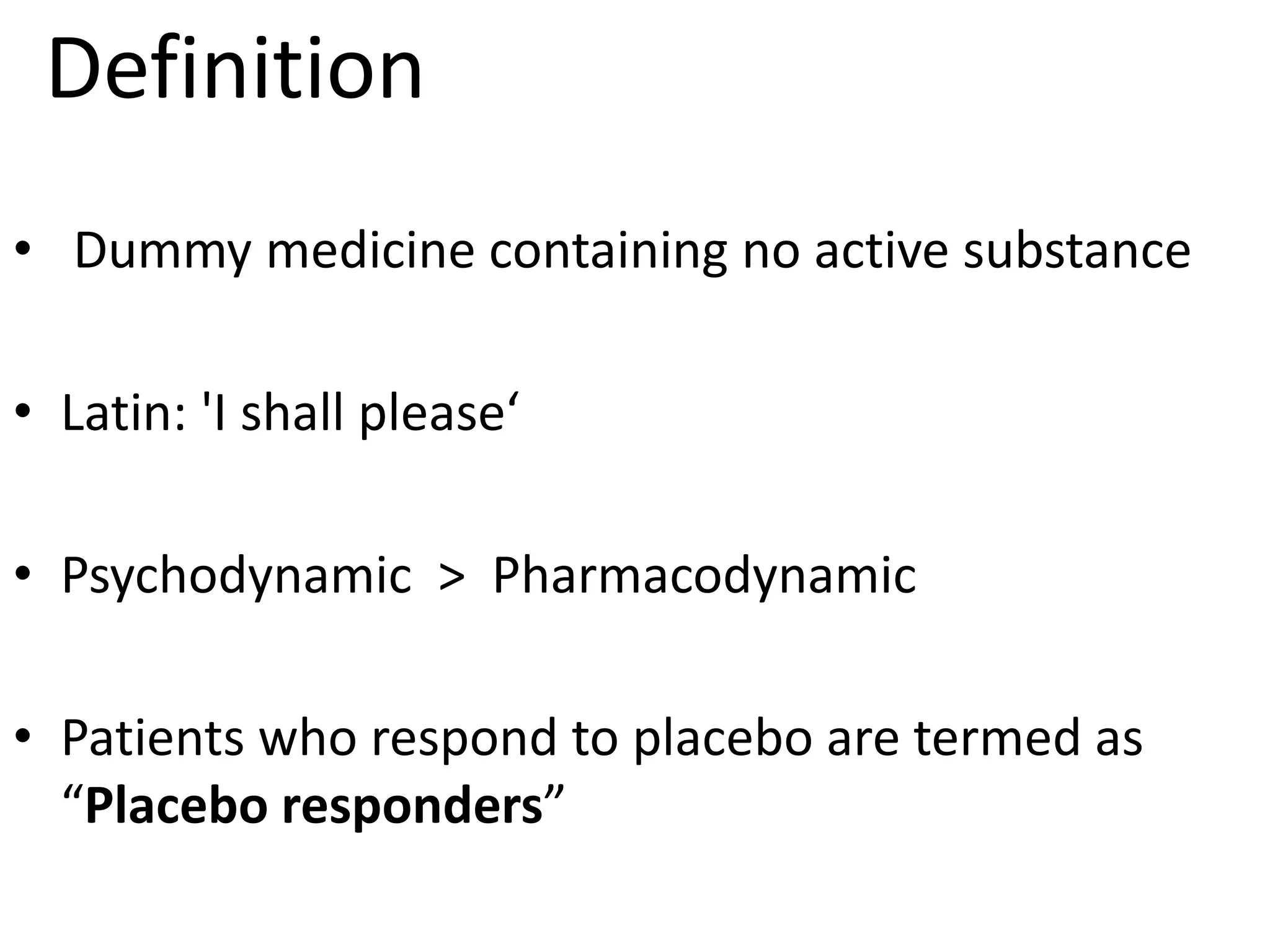 Placebo | PPTX