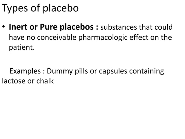 Placebo | PPTX