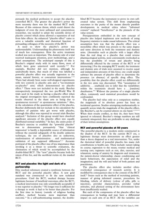 Lecture 9:Placebo outline Dr.Anna | PDF | Pharmaceutical Drugs | Medical Health