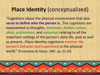 Place identity- Carie- guest presentation | PPTX