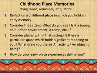 Place identity- Carie- guest presentation | PPTX