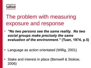 Place identity and environmental conditions | PPT