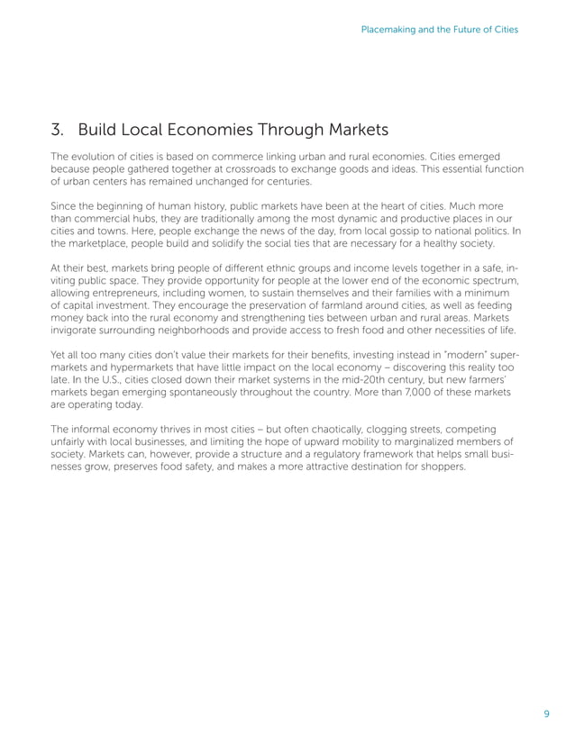 Placemaking and-the-future-of-cities | PDF | Government Support and Welfare | Financial Assistance