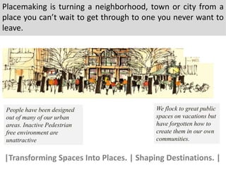 The Urban Vision's Placemaking Program | PPT