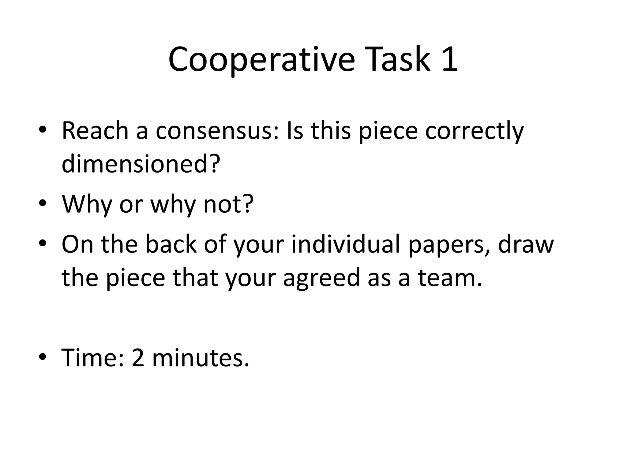 Placemat consensus: dimensioning | PPT