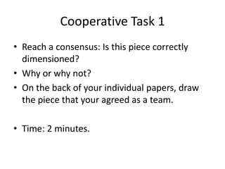 Placemat consensus: dimensioning | PPT