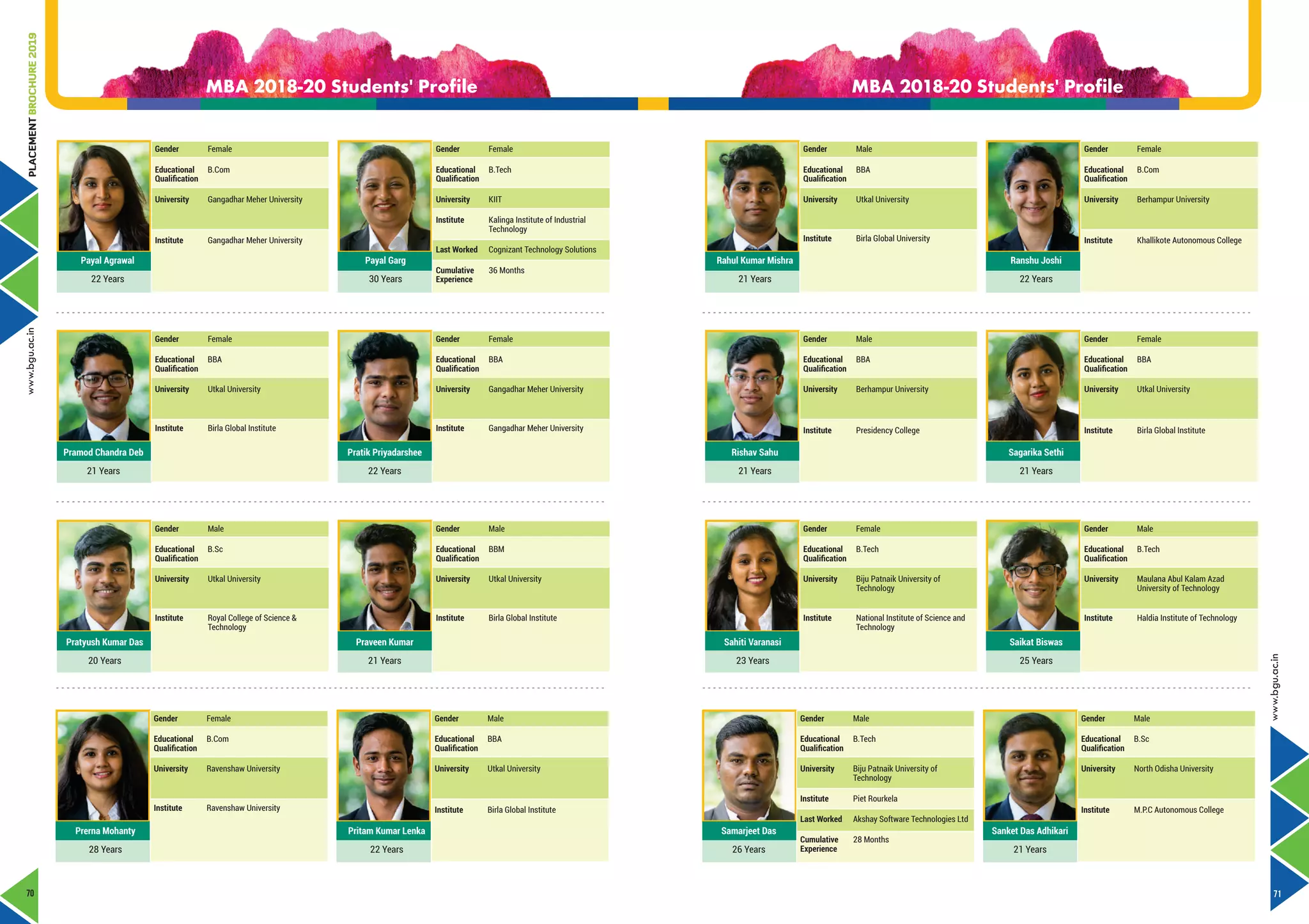 Birla Global University MBA Placement brochure-2019 | PDF | Business ...