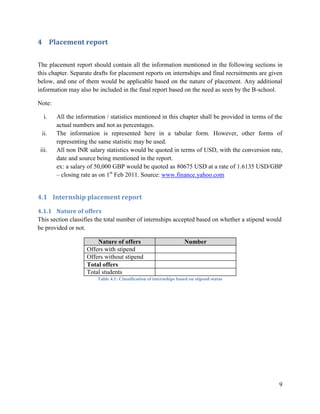 Indian Placement Reporting Standards Version2.0 | PDF | Resume Writing ...