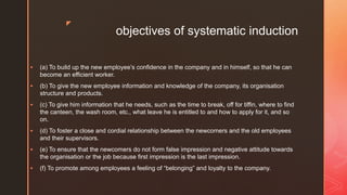 Placement and induction | PPTX