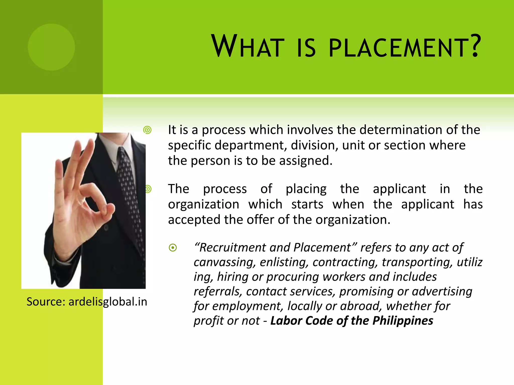 Placement and Utilization | PPTX